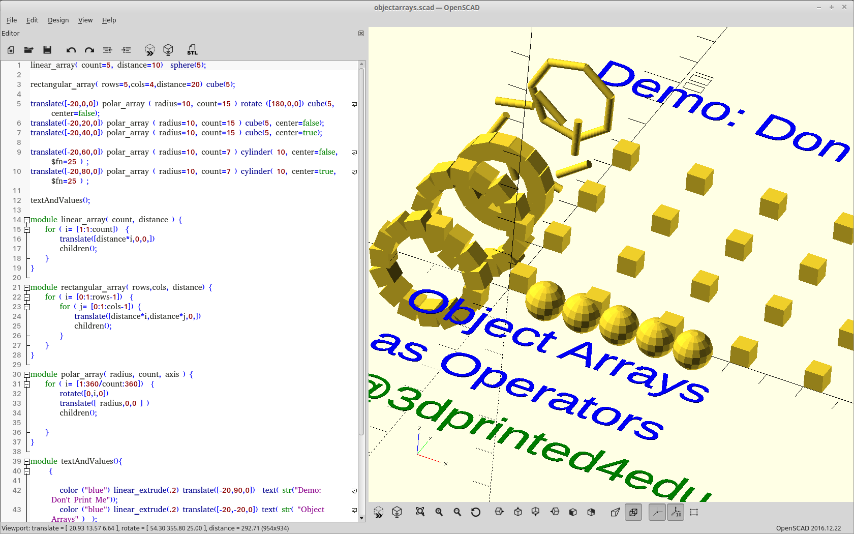 OpenSCAD – mathcodeprint